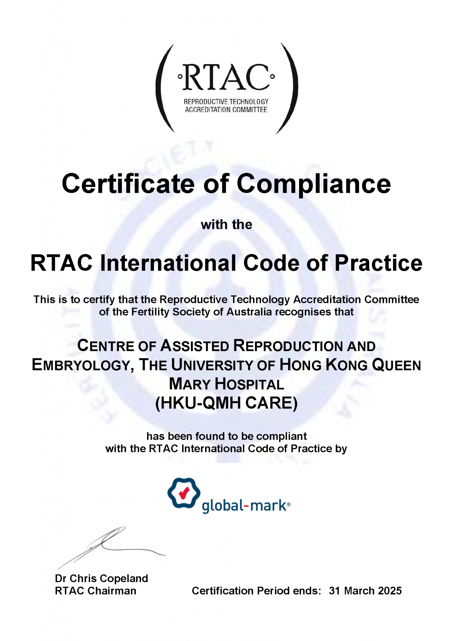 Quality Standards & Accreditation – HKU-QMH CARE